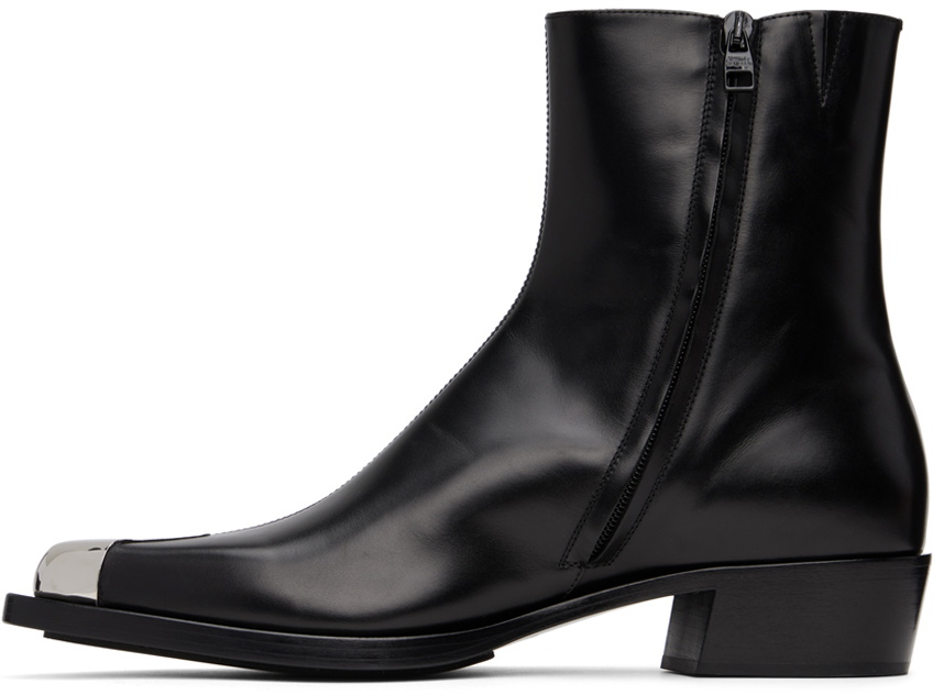 Alexander McQueen Black Punk Boots Alexander McQueen
