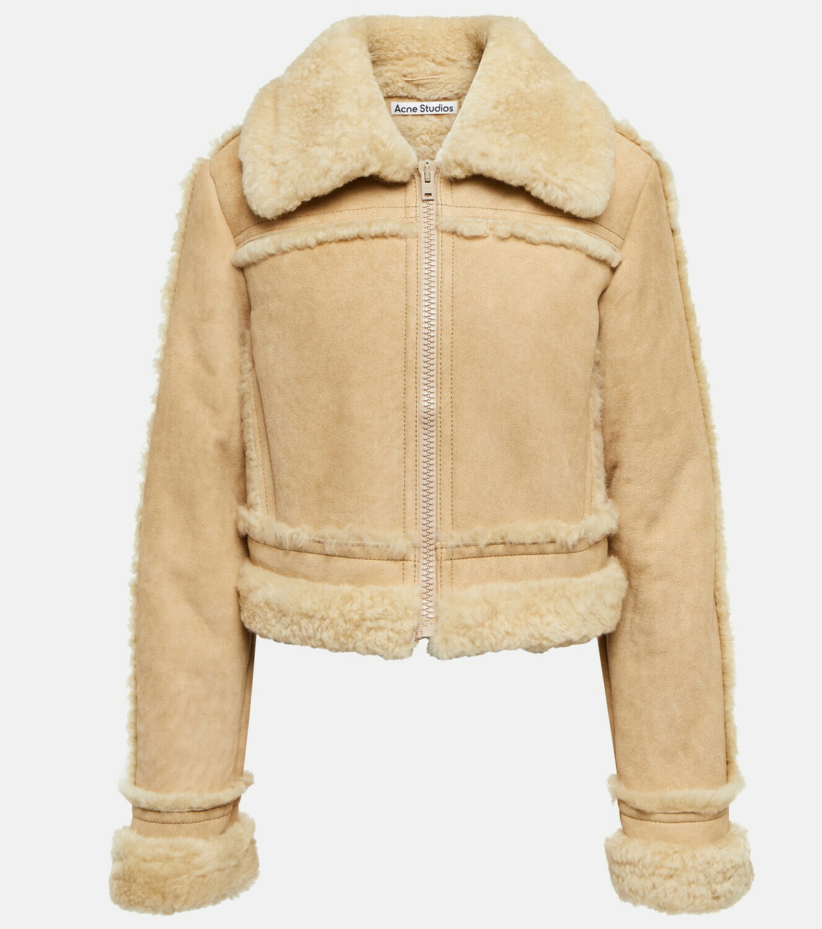 Acne Studios - Cropped shearling jacket Acne Studios