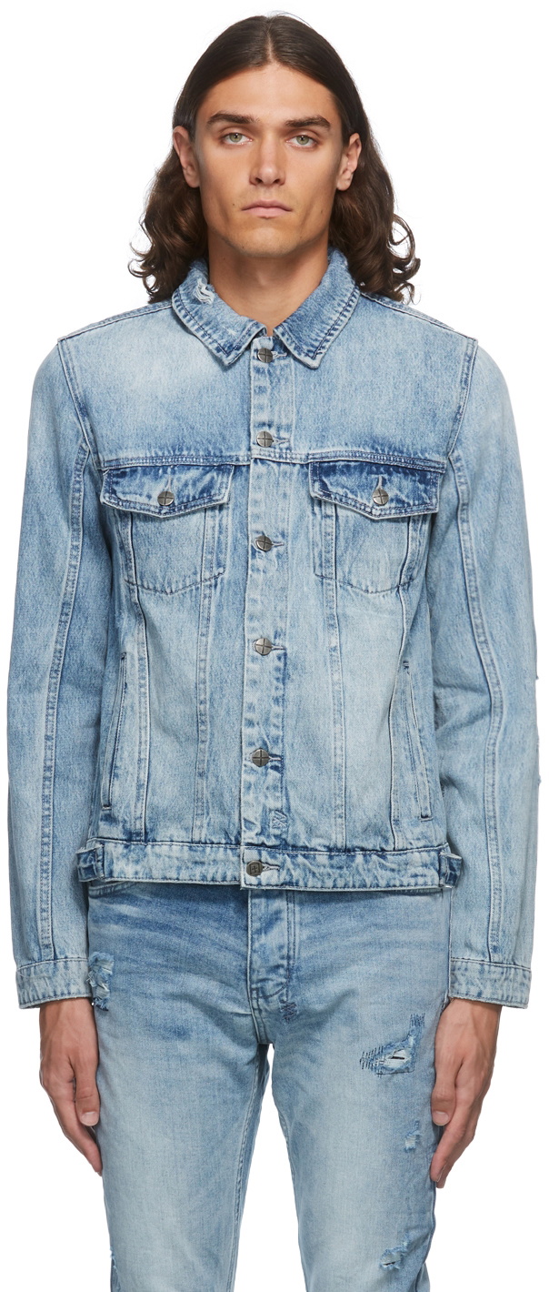 Ksubi Blue Classic Lite Up Denim Jacket Ksubi