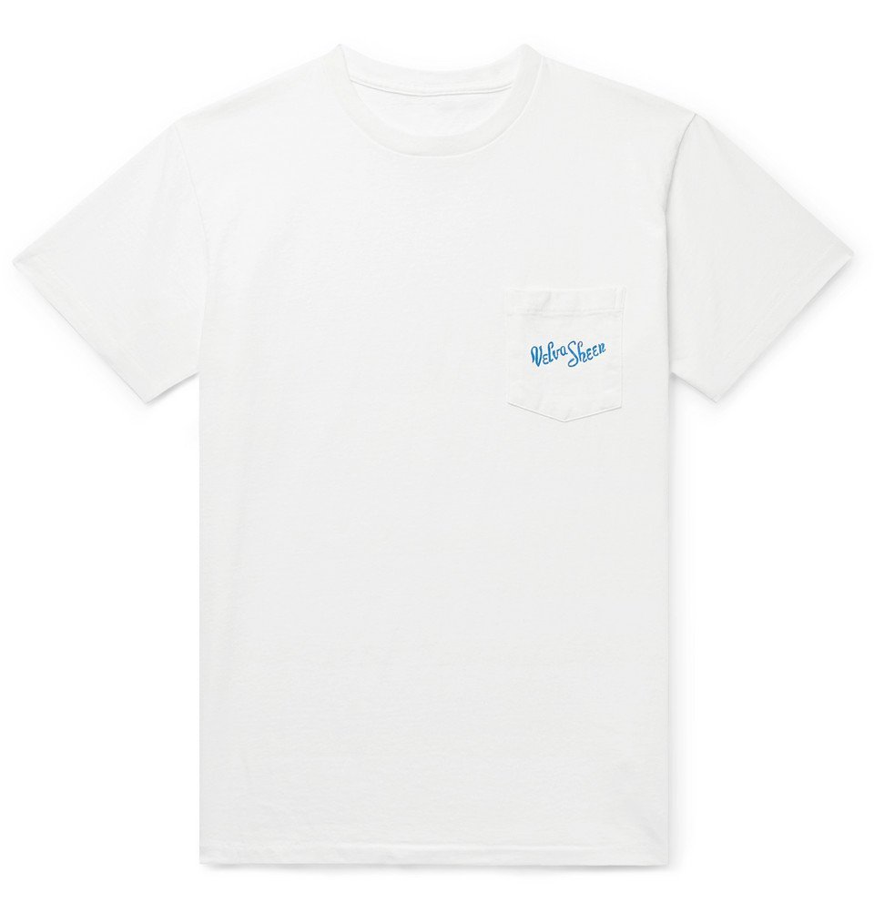 Velva Sheen - Logo-Print Cotton-Jersey T-Shirt - White Velva Sheen