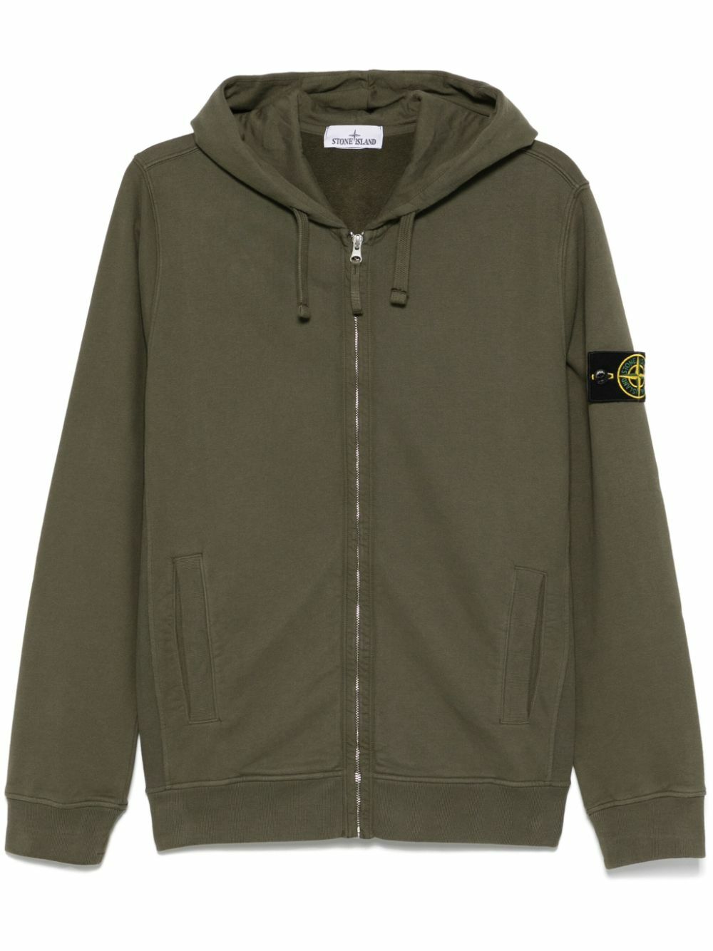 STONE ISLAND - Logo Cotton Hoodie Stone Island