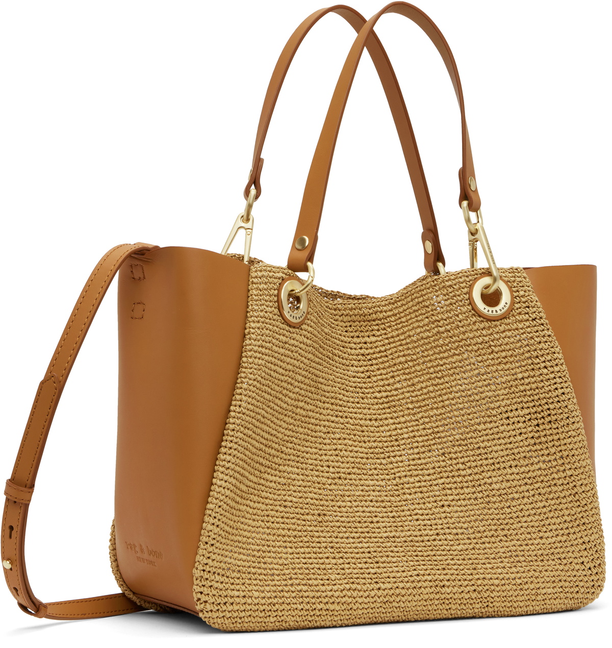 rag & bone Beige & Tan Revival Summer Mini Tote Rag and Bone
