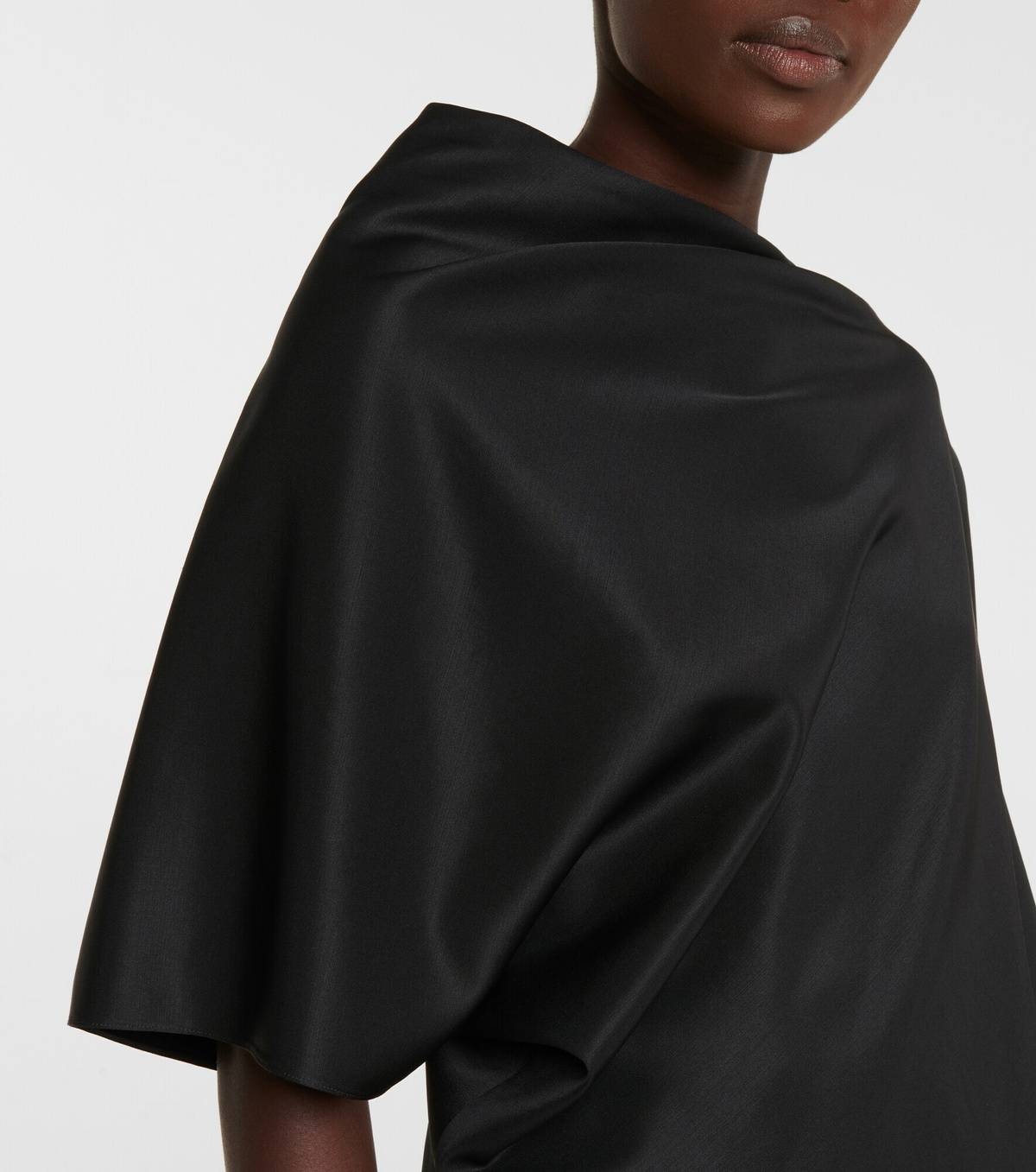 The Row - Kasper asymmetric silk and wool top The Row