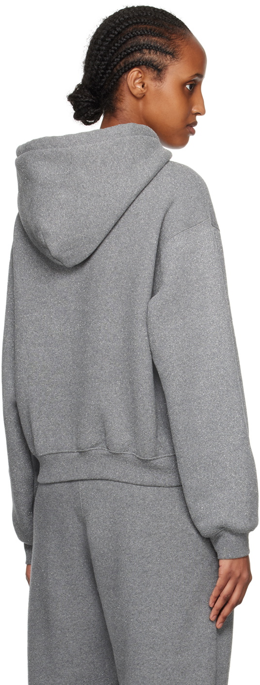 alexanderwang.t Gray Glitter Hoodie alexanderwang.t
