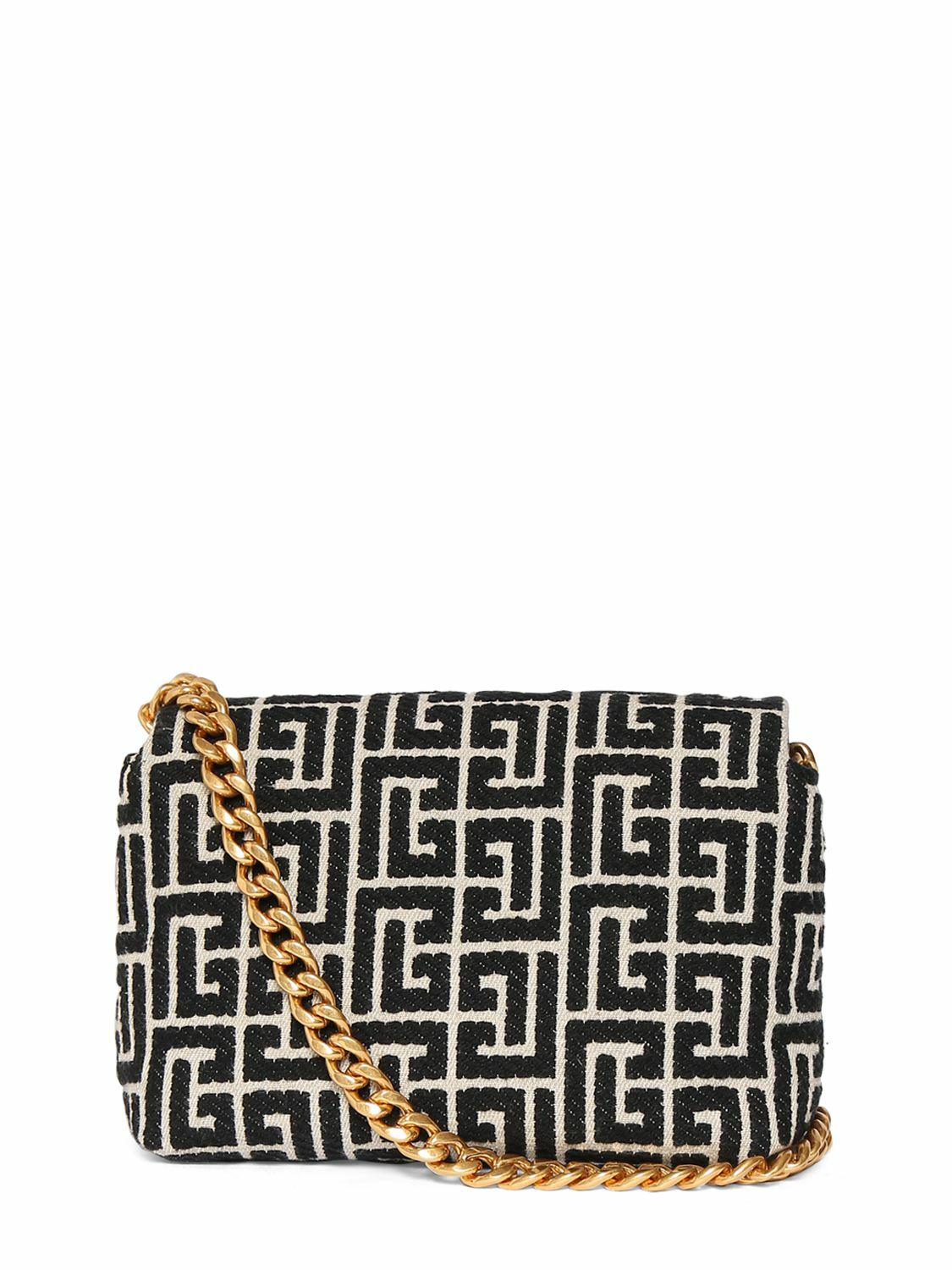 BALMAIN Mini 1945 Monogram Jacquard Bag Balmain
