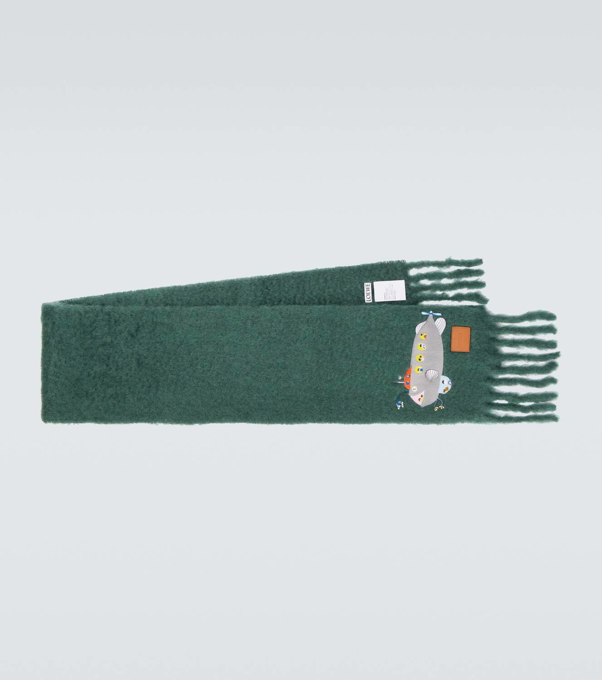 Loewe x Suna Fujita Submarine mohair-blend scarf Loewe