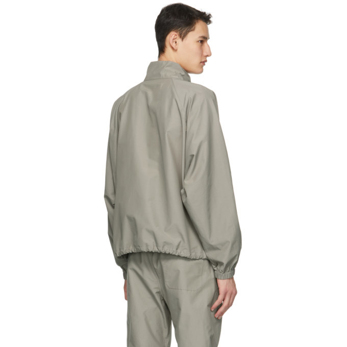 Essentials Khaki Half-Zip Track Jacket Essentials