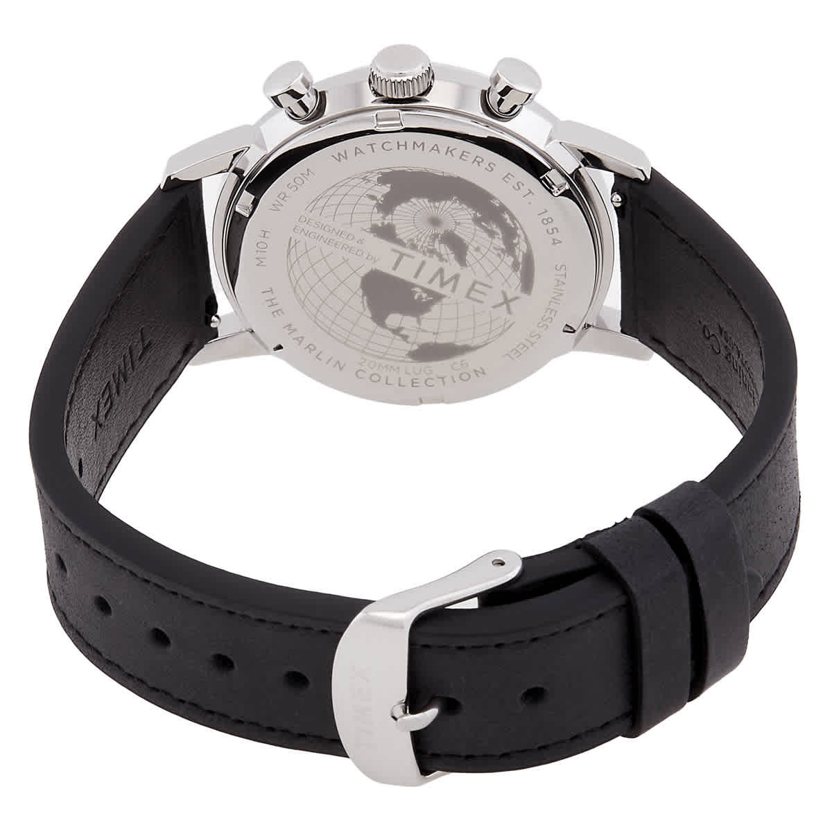 Timex Marlin Chronograph Quartz Silver Dial Mens Watch TW2W10300 Timex