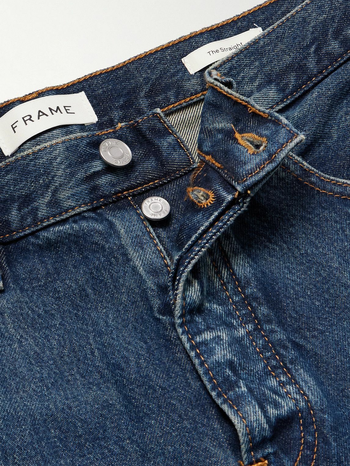 FRAME - The Straight Jeans - Blue Frame Denim