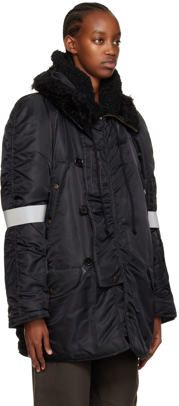 MM6 Maison Margiela Black Arm Strap Jacket MM6 Maison Margiela
