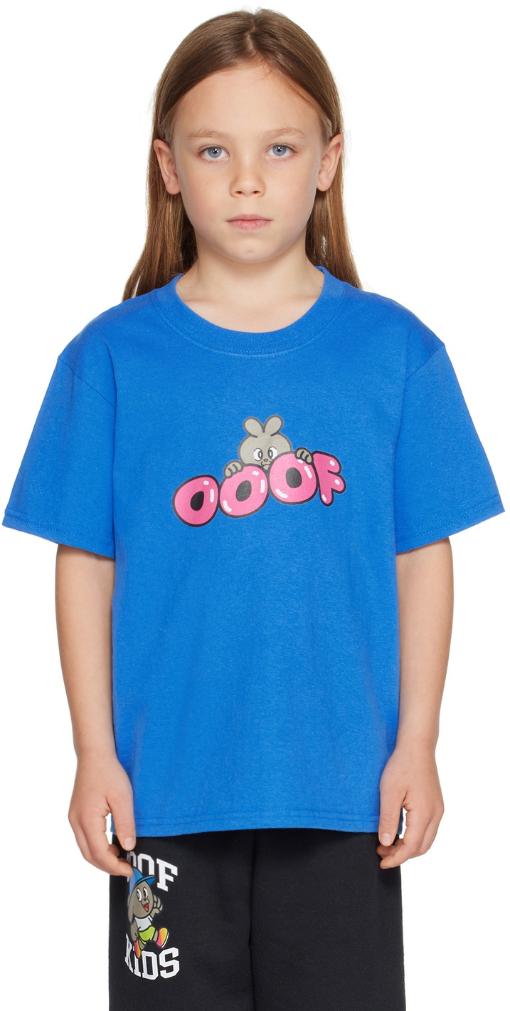 OOOF SSENSE Exclusive Kids Blue Peek T-Shirt OOOF