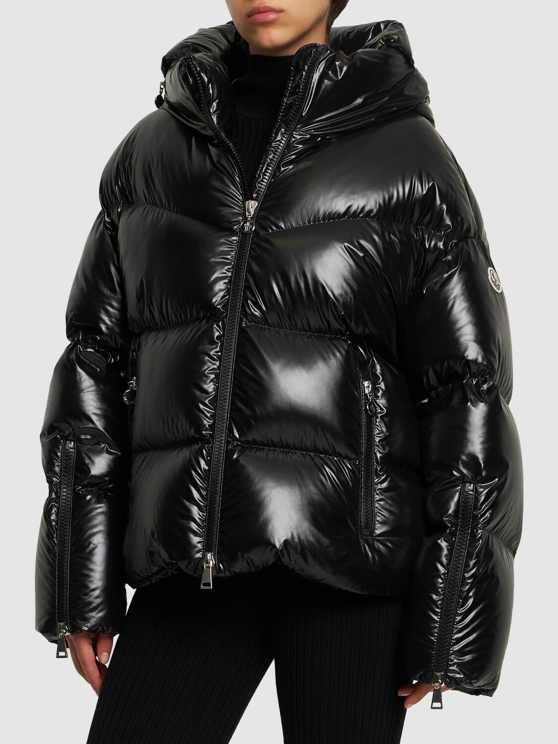 MONCLER - Huppe Nylon Down Jacket Moncler