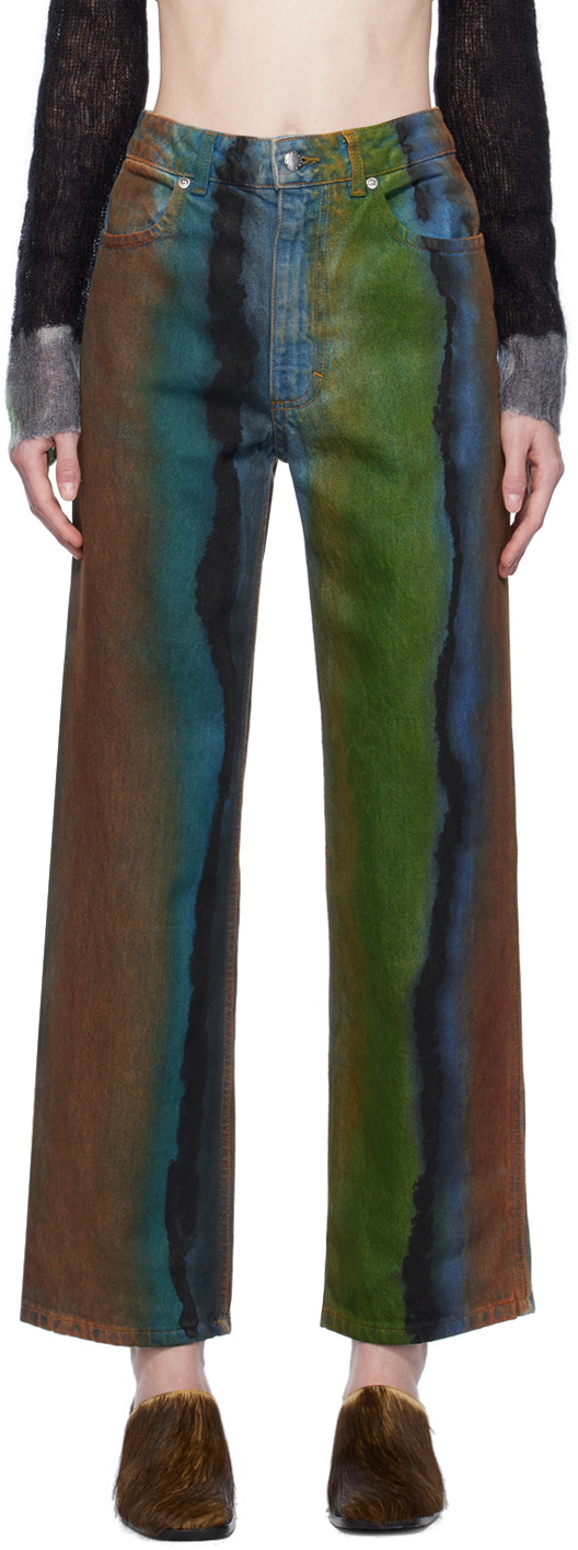 Eckhaus Latta Multicolor Wide-Leg Jeans Eckhaus Latta
