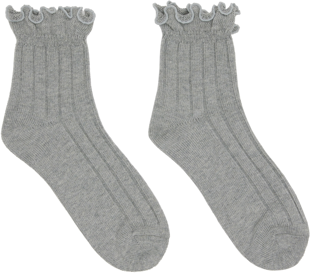 UNDERCOVER Gray Ruffle Socks Undercover