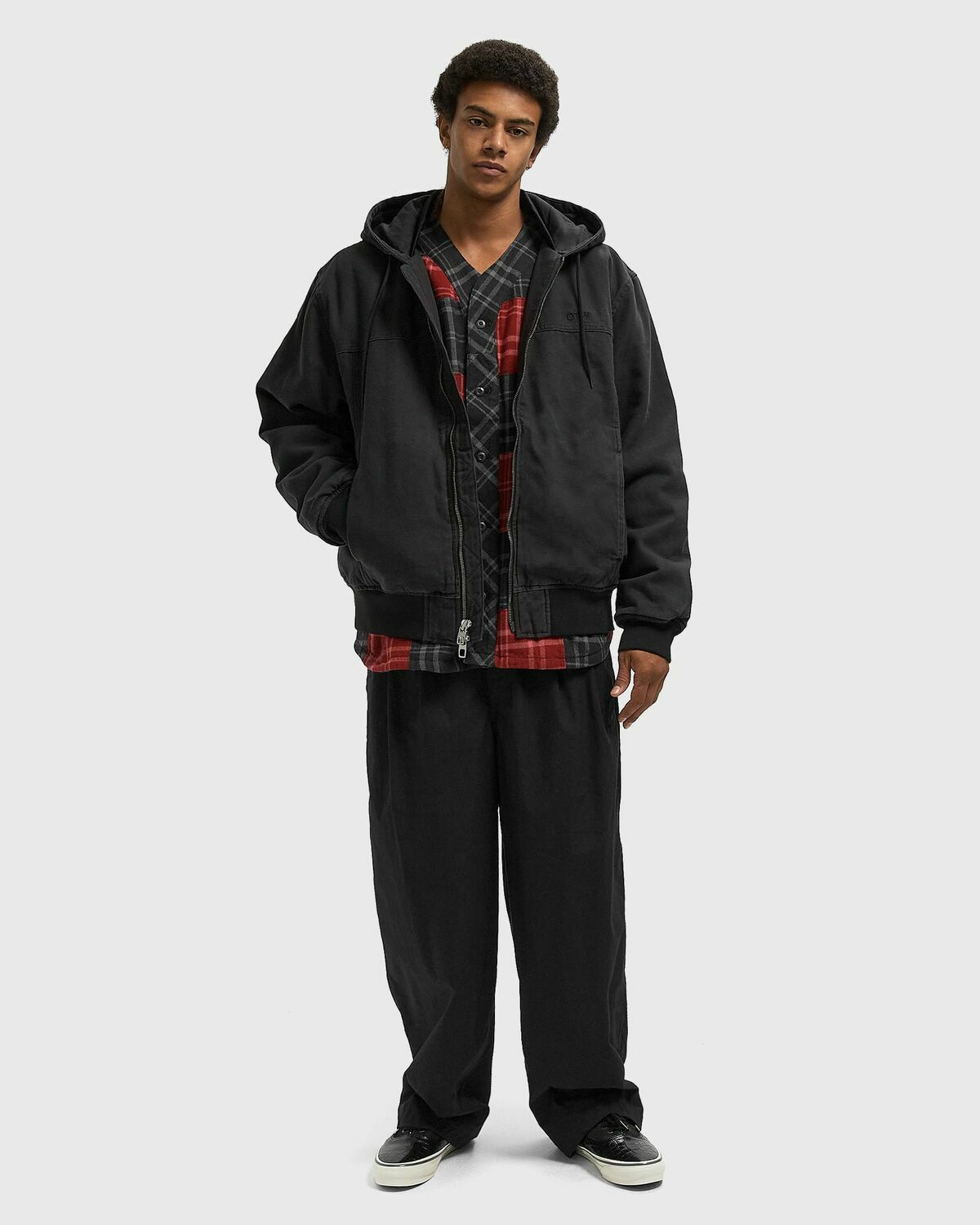 Vans OTW HOODED JACKET Black Mens Bomber Jacket Vans