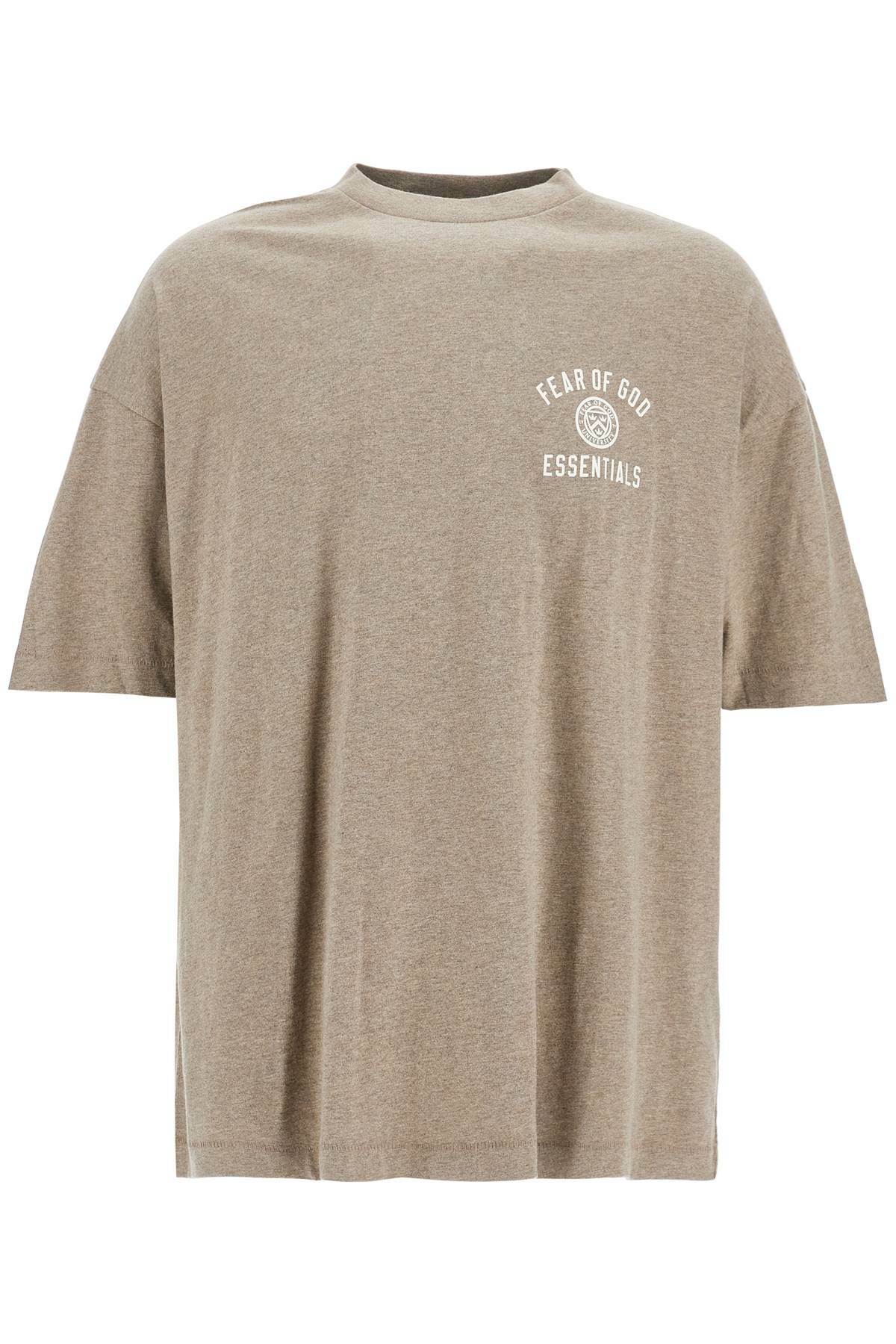 FEAR OF GOD ESSENTIALS heather grey minimalist crew neck t-shirt Grey ...