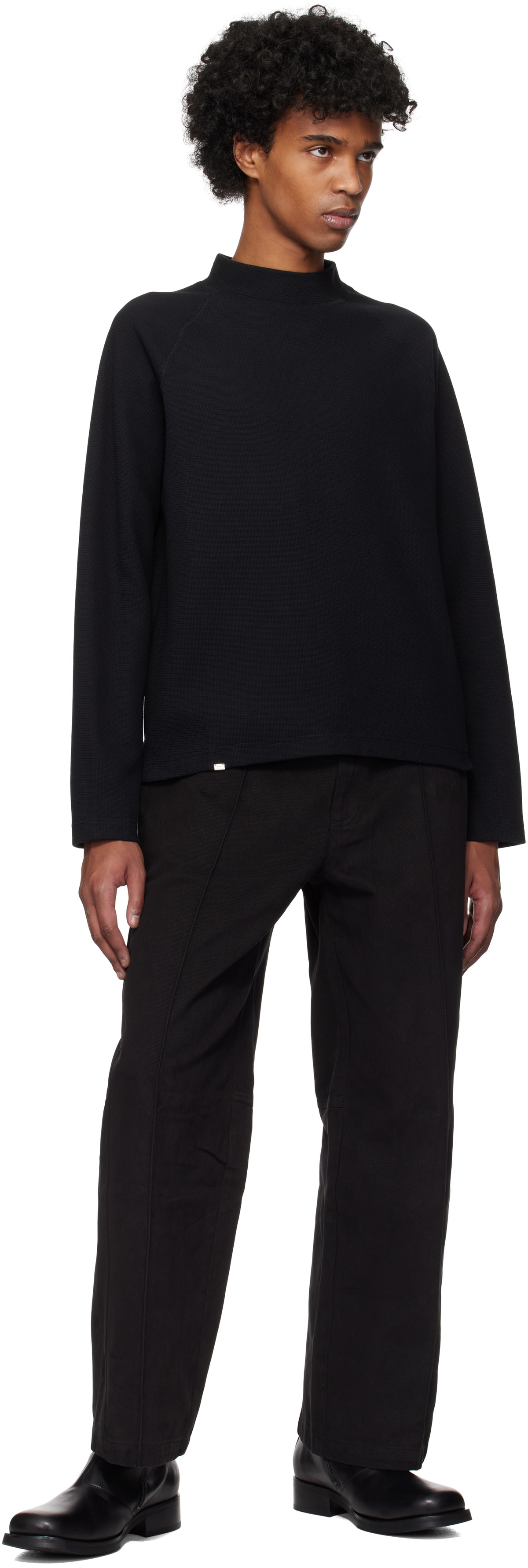 C2H4 Black Architect Long-sleeves Sweater C2H4