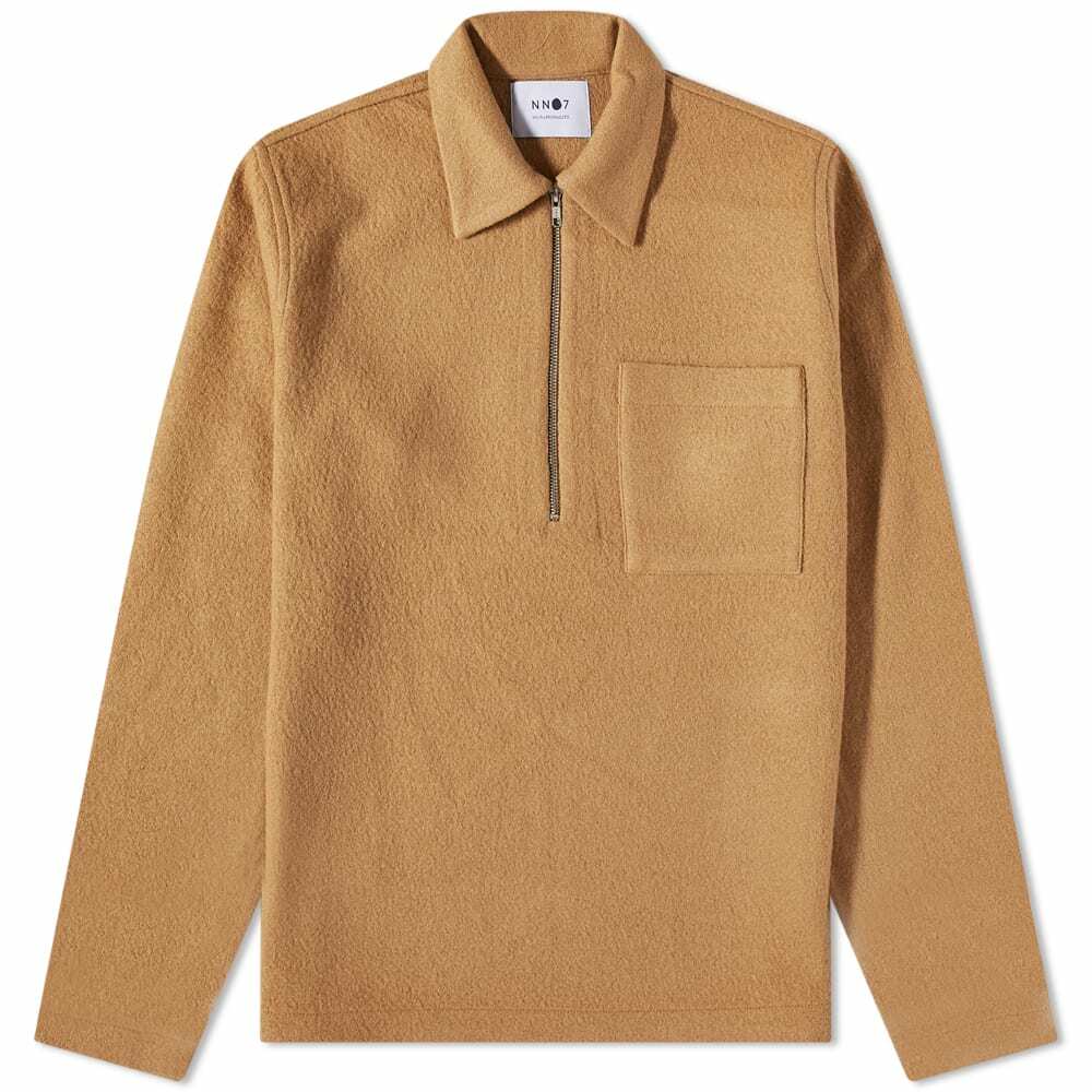 NN07 Men's Ivan Half Zip in Camel NN07