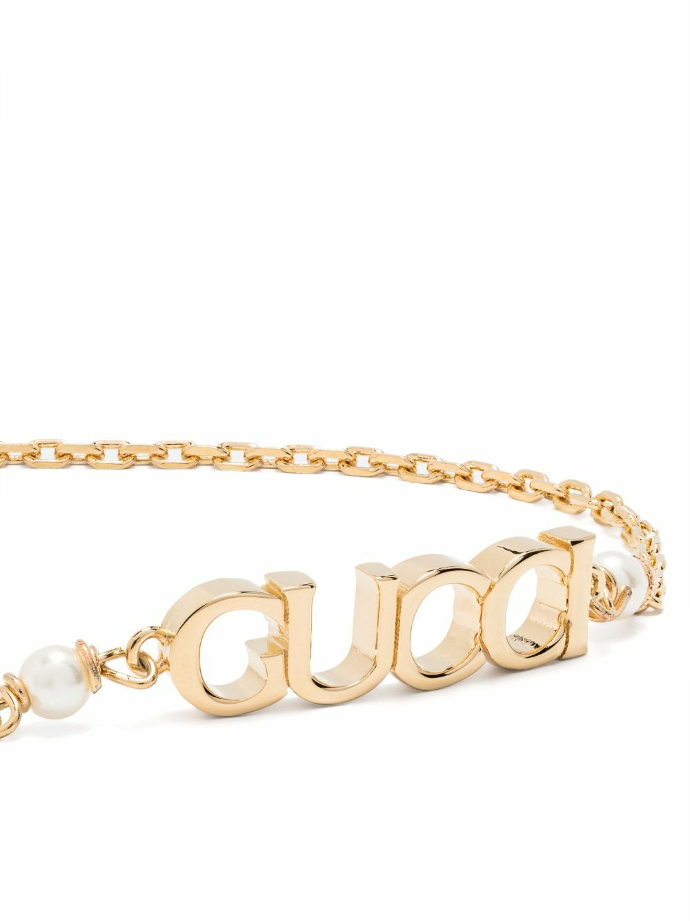 Gucci Gold-Tone Gucci Letter Bracelet Gucci