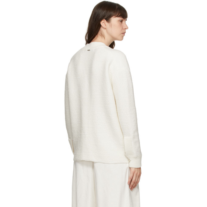 System White Knit Oversized Cardigan System