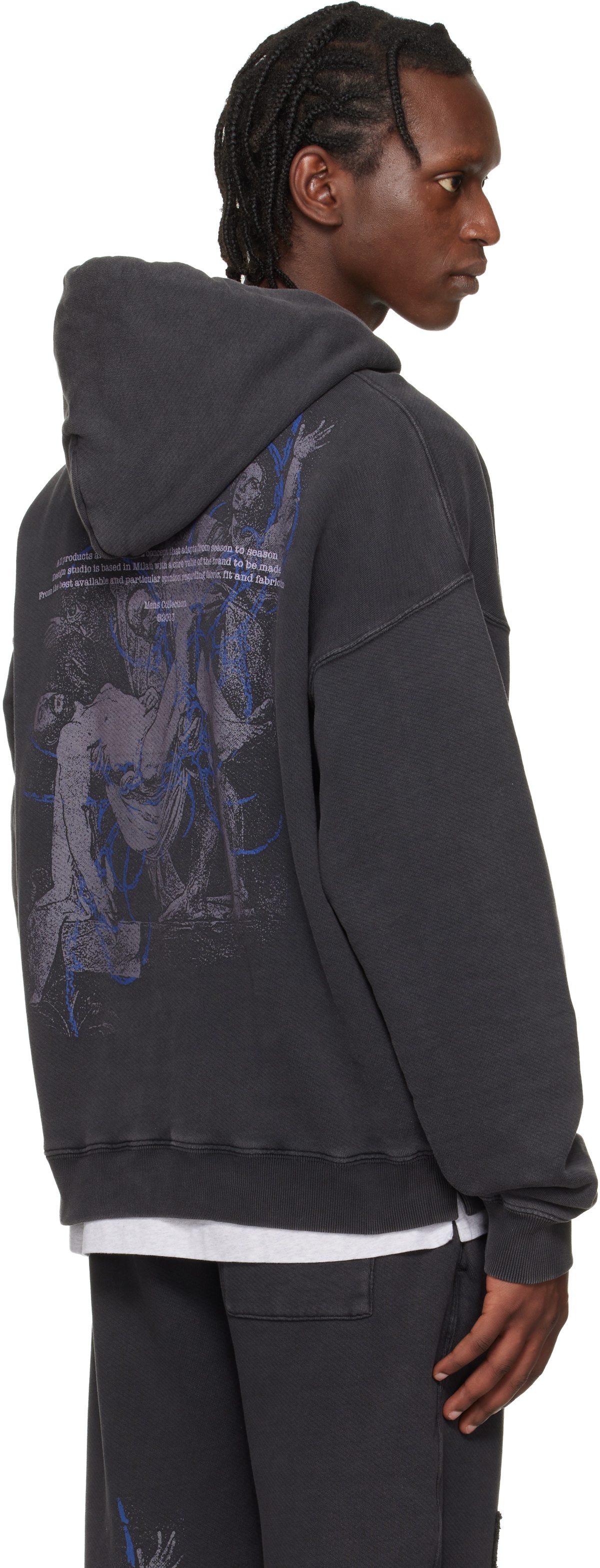 Off-White Black Faded Painting Hoodie Off-White