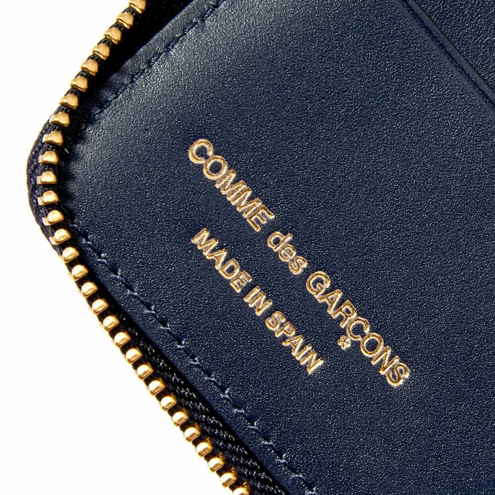 Comme des Garçons SA2100 Classic Wallet in Navy Comme des Garcons