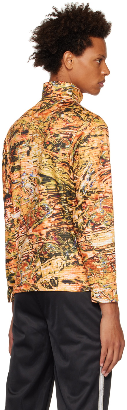 PALMER Orange Printed Sweater