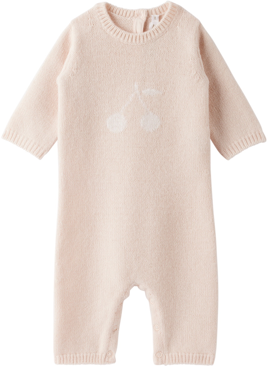 Bonpoint Baby Pink The Woolmark Company Edition Tilouana Jumpsuit Bonpoint