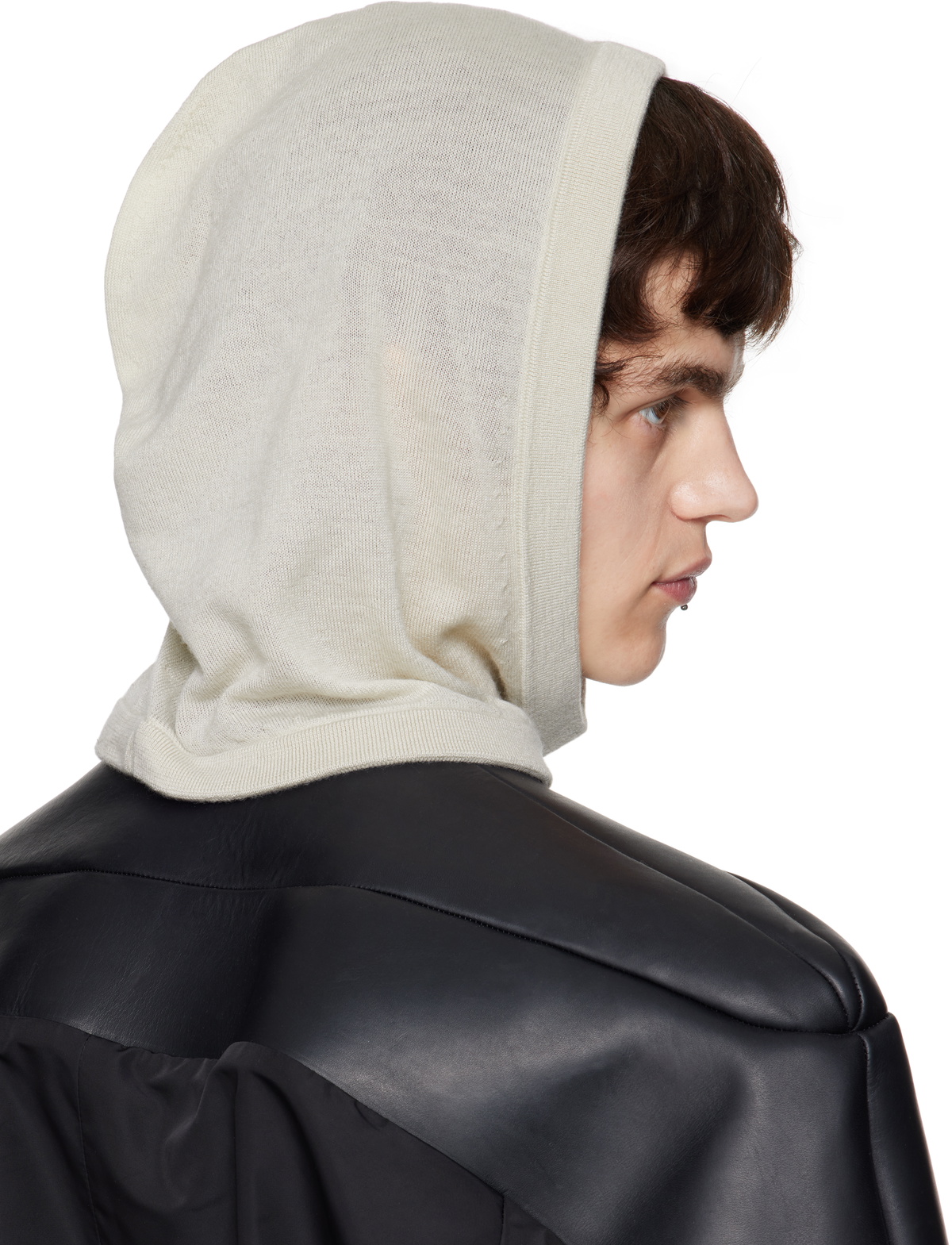 Rick Owens Off-White Hollywood Cashmere Hood Rick Owens