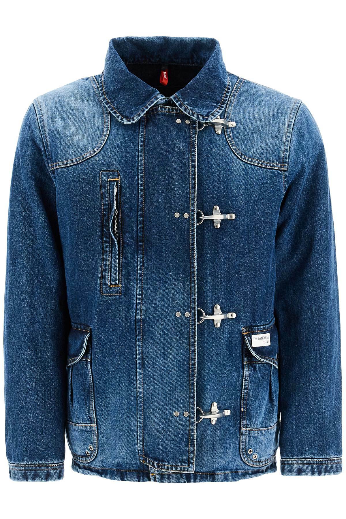 Fay Denim Jacket With 4 Hooks Fay
