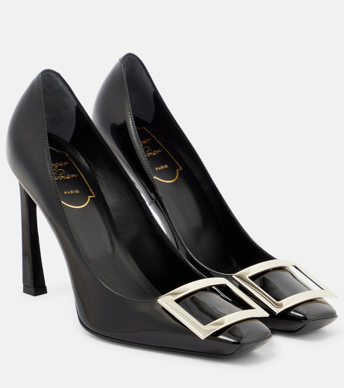Roger Vivier Belle Vivier Trompette 100 leather pumps Roger Vivier