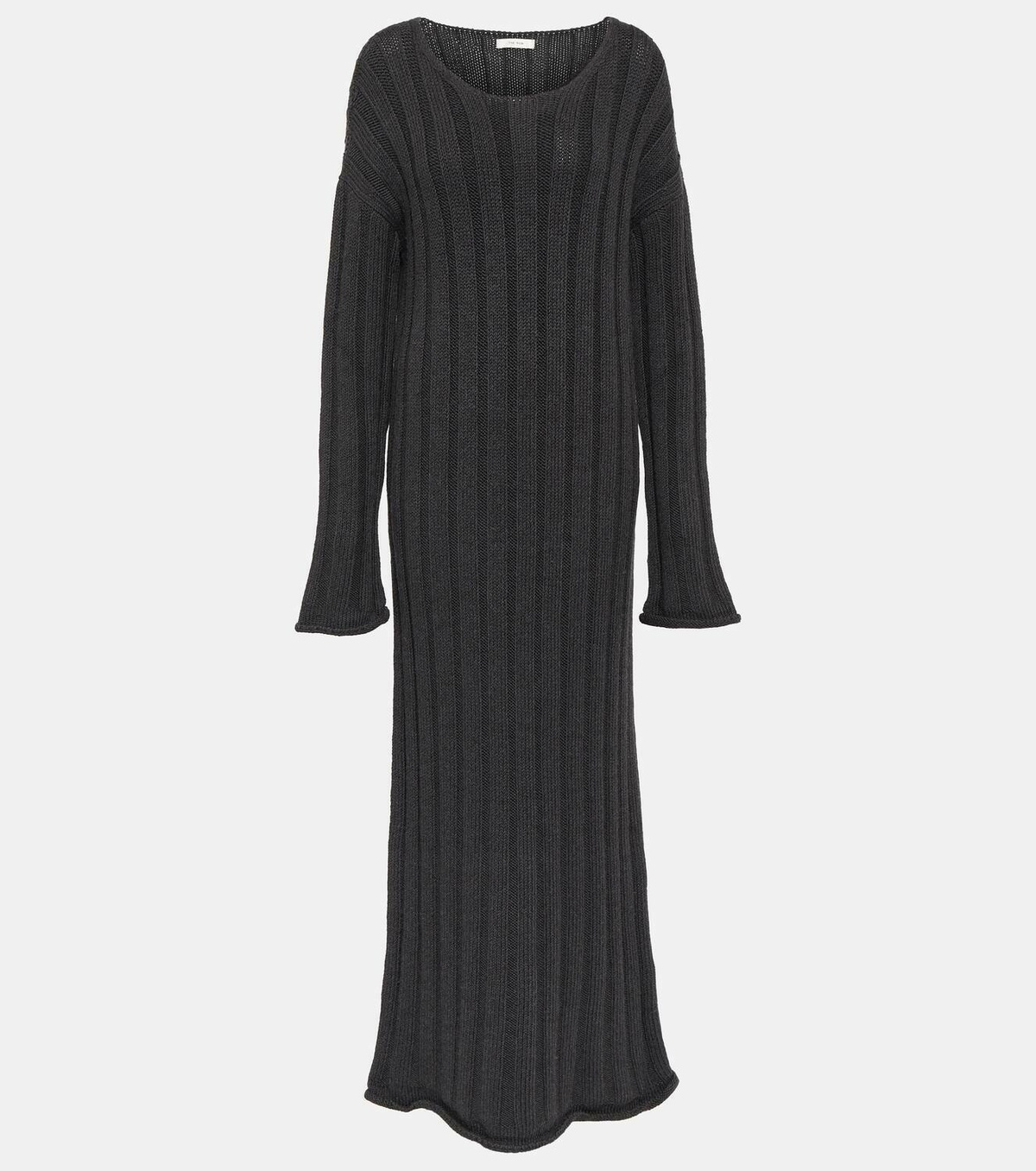 The Row Ribbed-knit wool maxi dress The Row