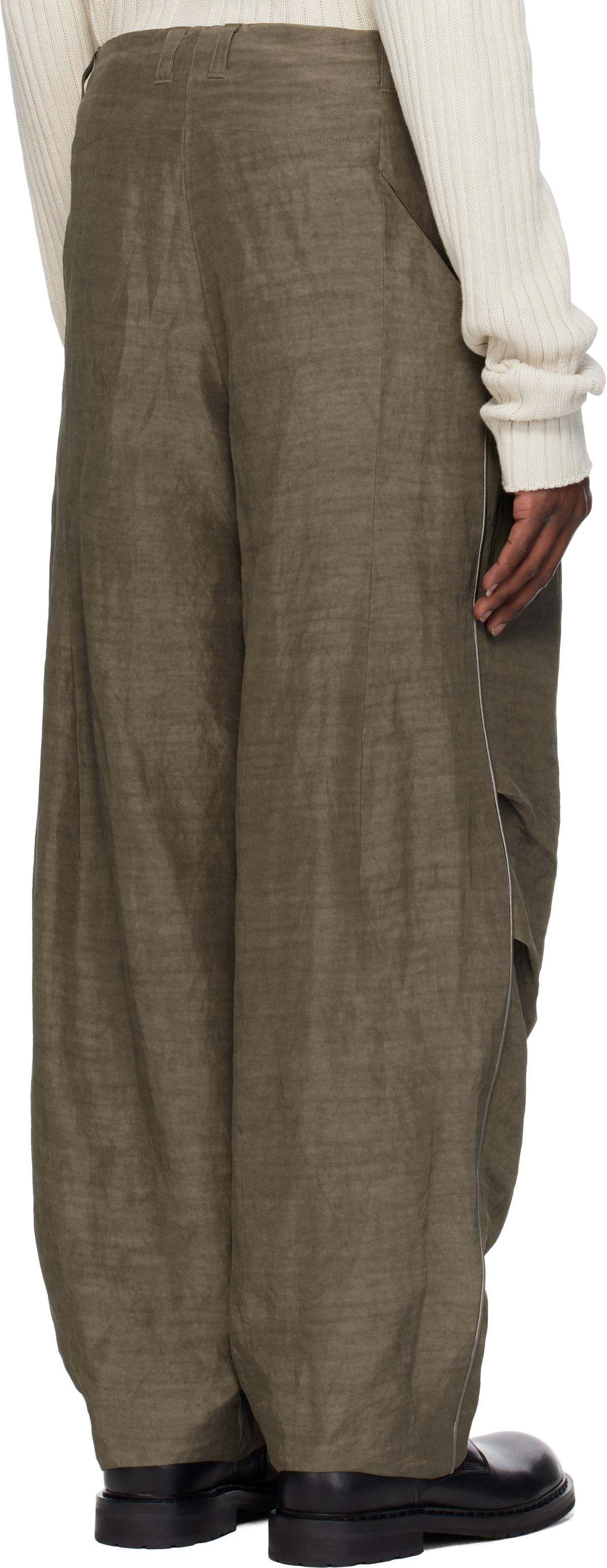 DEVOA Taupe Baggy Trousers