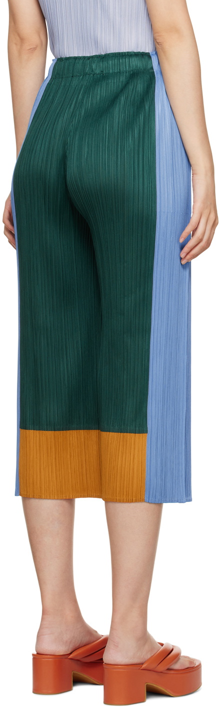 Pleats Please Issey Miyake Green Ensemble Trousers Pleats Please Issey ...