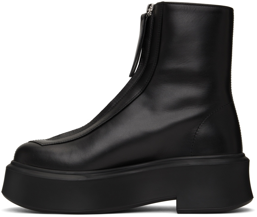 The Row Black Zipped 1 Boots The Row