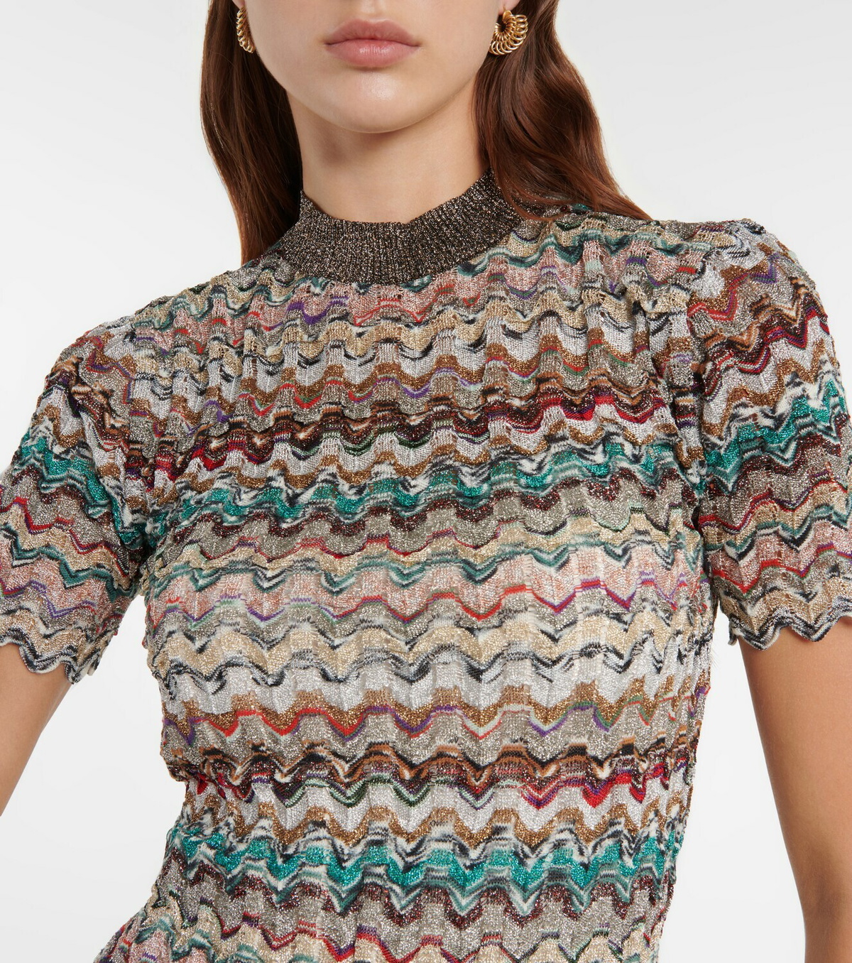 Missoni - Knitted lamé minidress Missoni