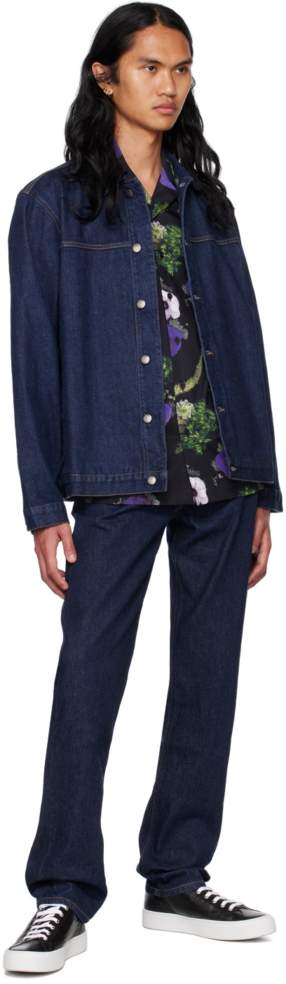 Sunspel Blue Rope-dyed Denim Jacket Sunspel