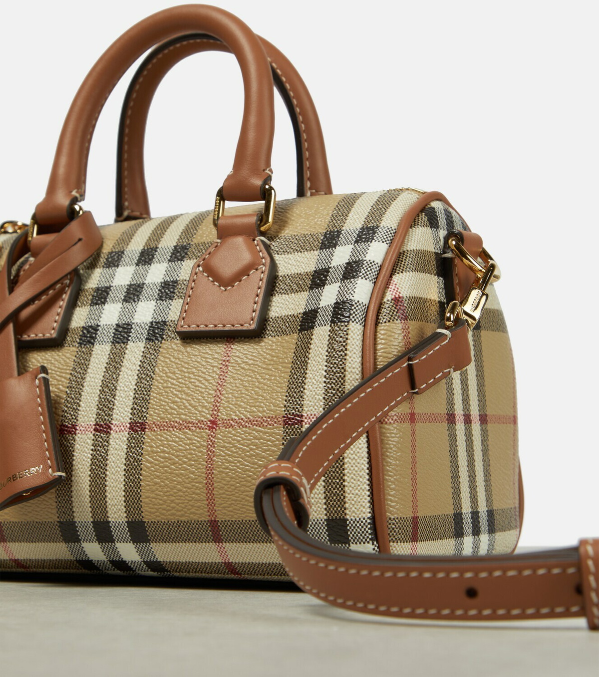 Burberry Burberry Check Mini canvas tote bag Burberry