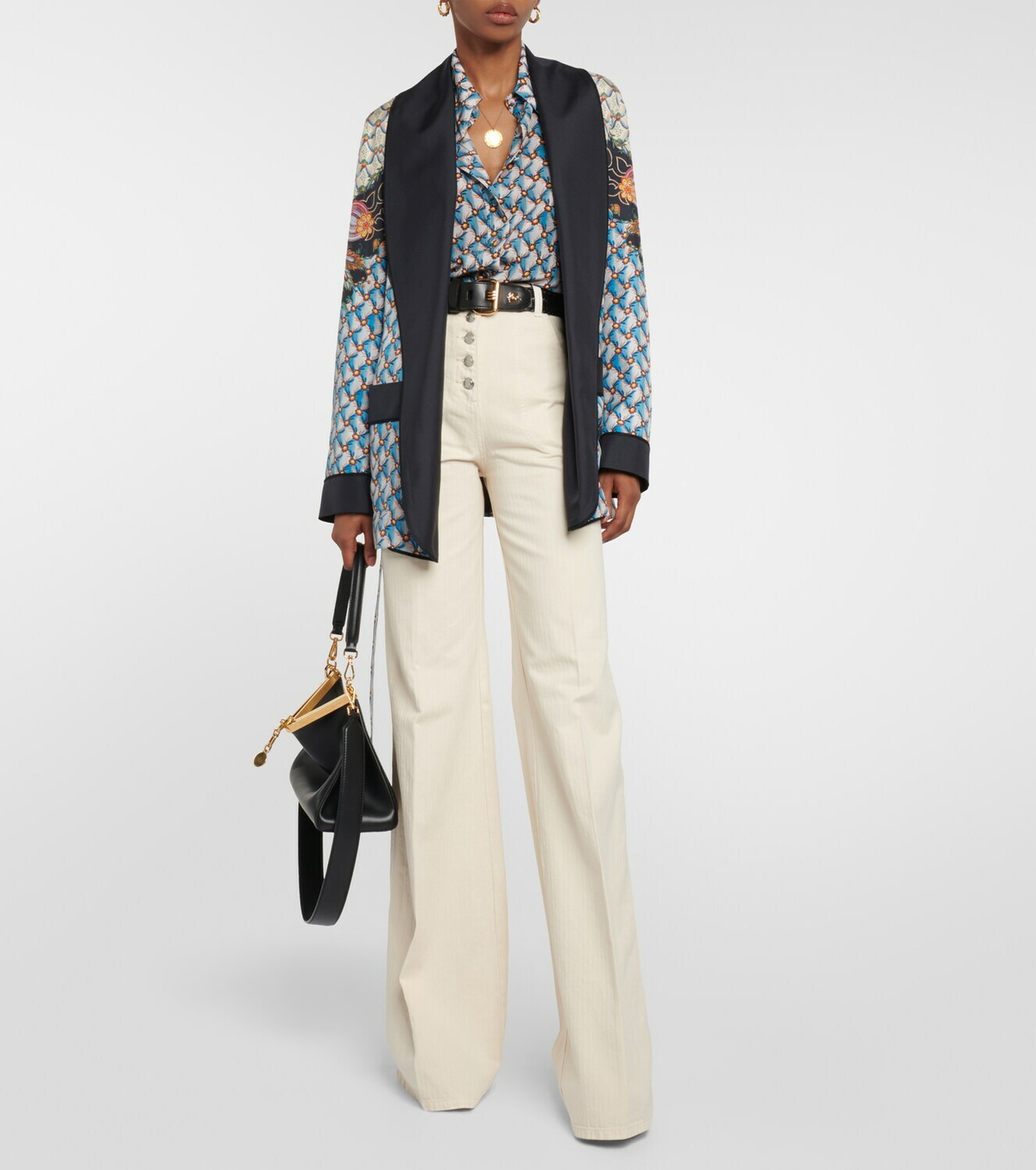 Etro Printed silk blazer Etro