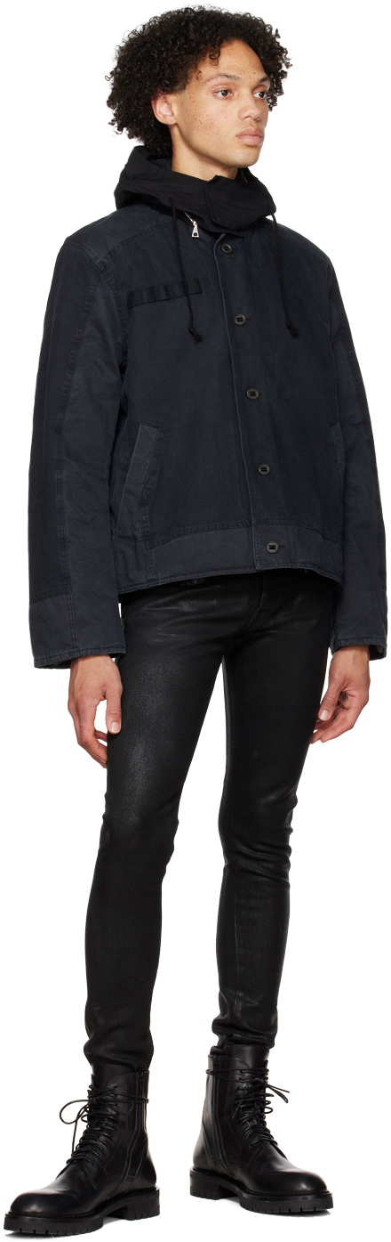 John Elliott Black Paneled Deck Jacket John Elliott