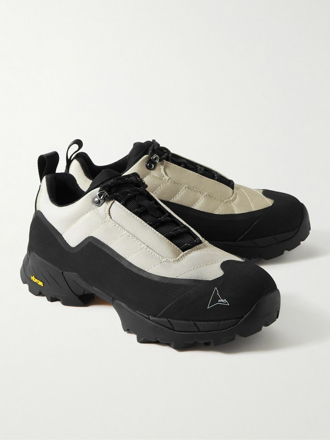 ROA - Katharina Rubber-Trimmed Mesh Hiking Sneakers - Neutrals ROA