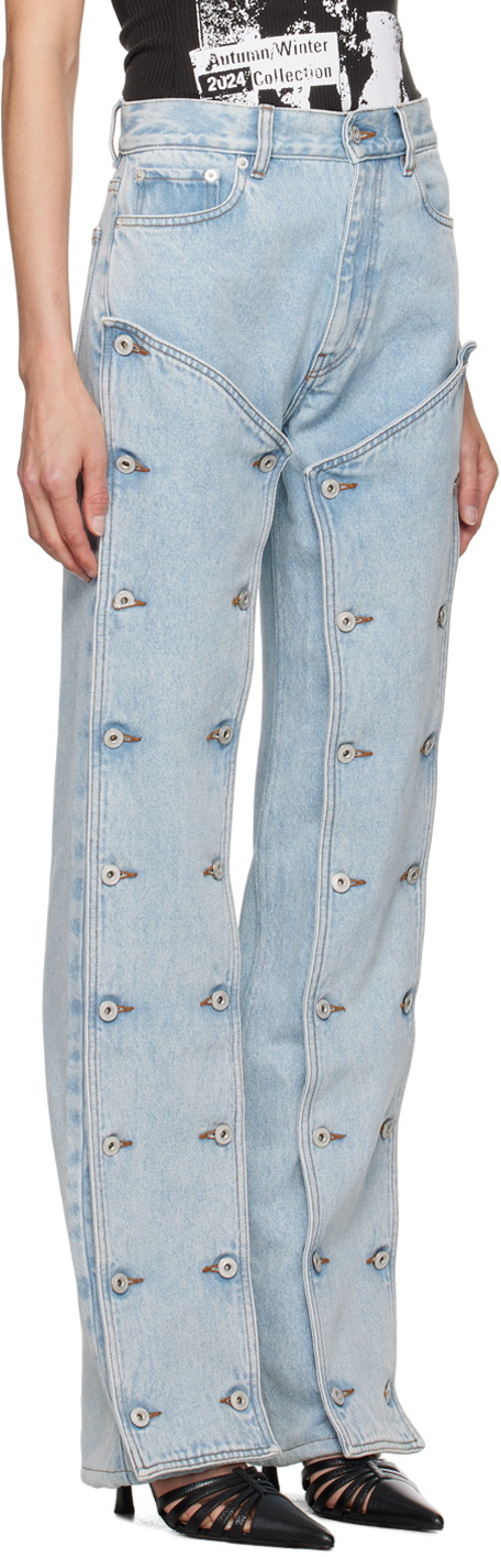 Y/Project Blue Snap Off Jeans Y/Project