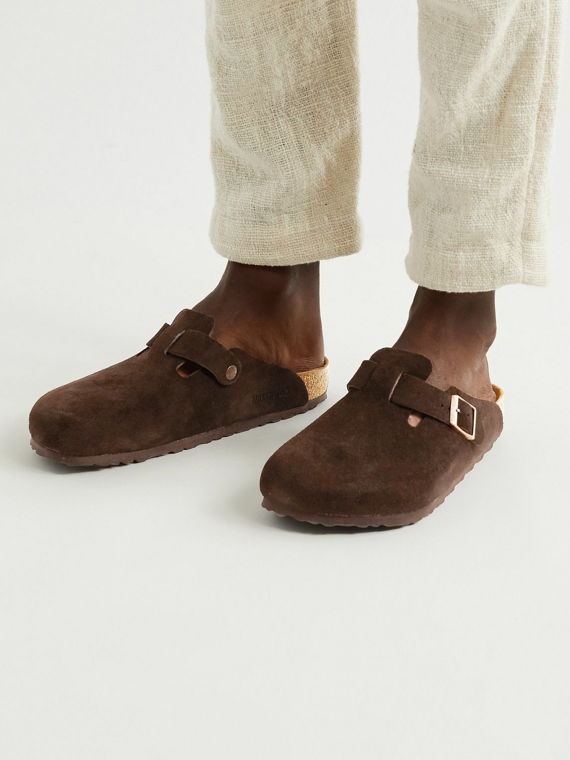 Birkenstock - Boston Suede Clogs - Brown Birkenstock