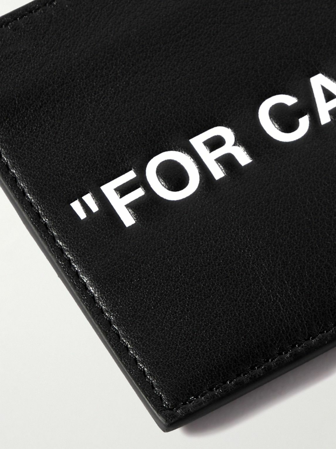 Off-White - Printed Leather Cardholder Off-White