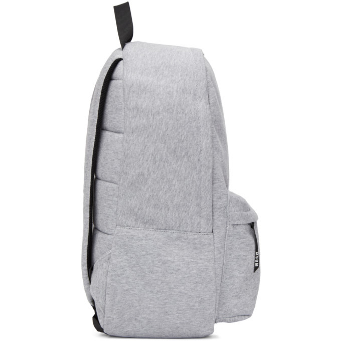 MSGM Grey Logo Jersey Backpack MSGM