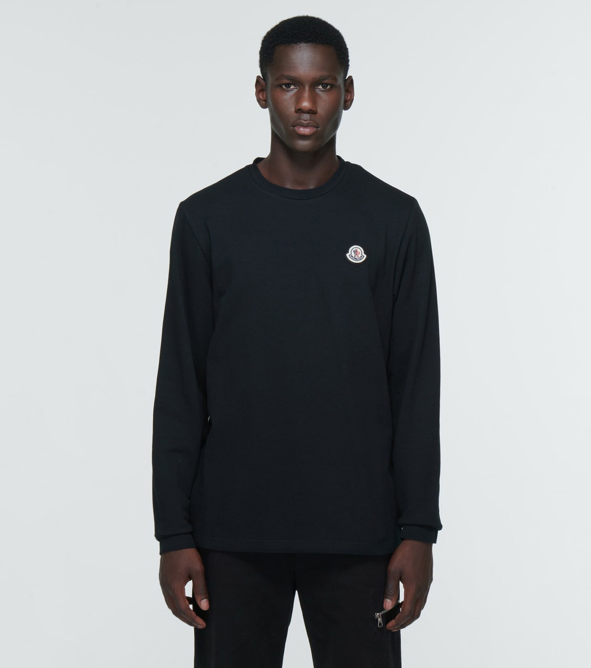 Moncler - Logo cotton top Moncler