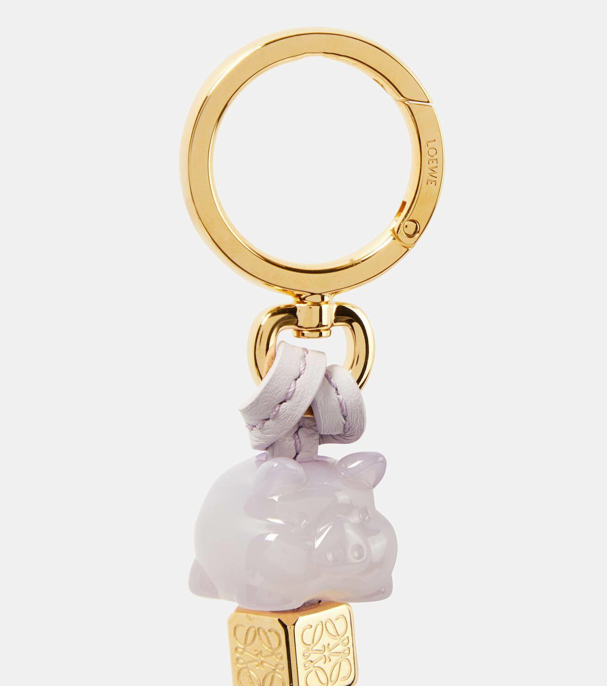 Loewe Leather-trimmed bag charm Loewe
