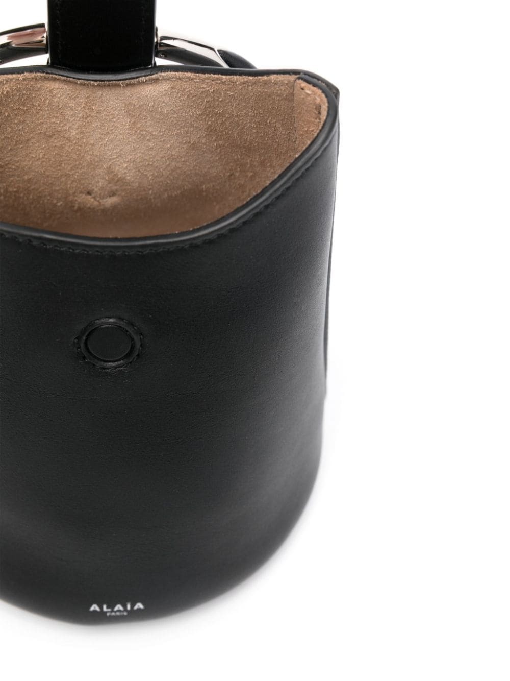 ALAÏA - Ring Mini Leather Bucket Bag ALAÏA