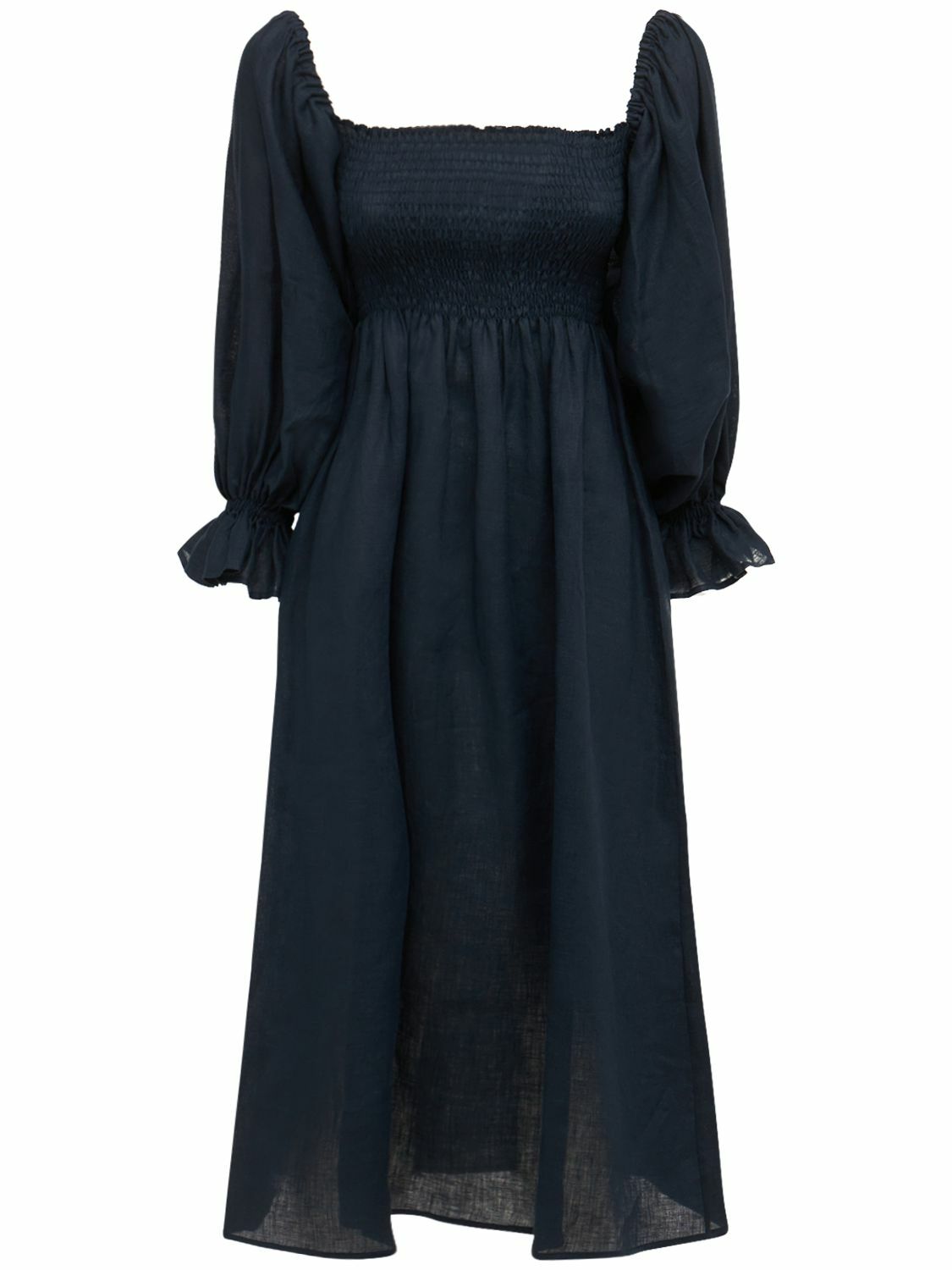 SLEEPER - Atlanta Linen Midi Dress Sleeper