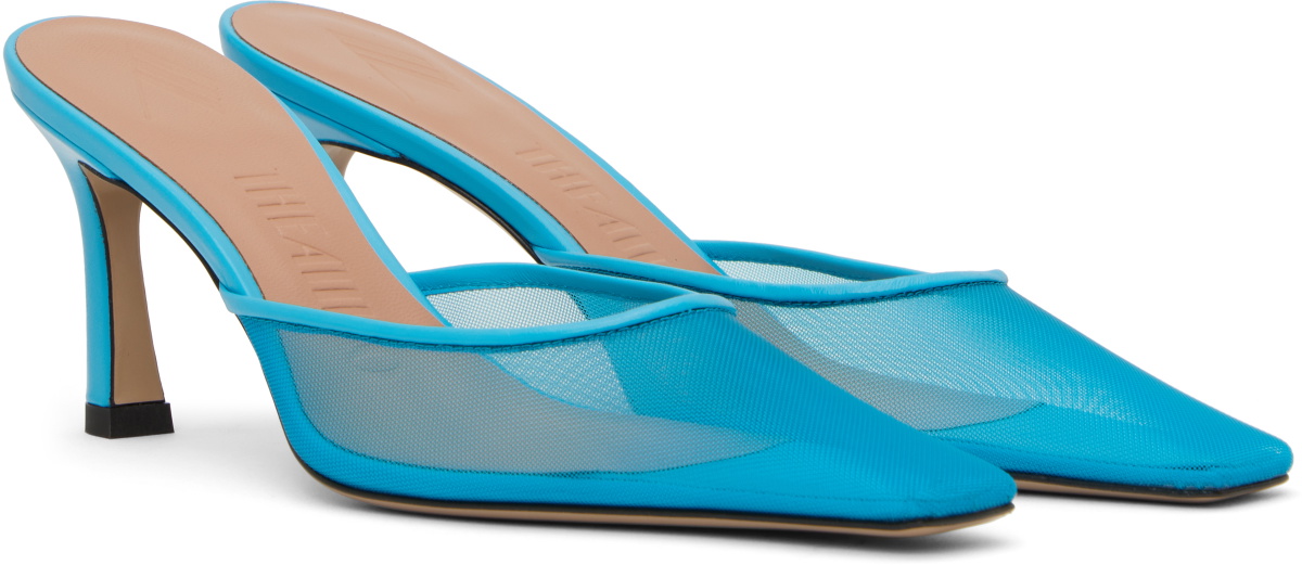 The Attico Blue Juno Mules The Attico